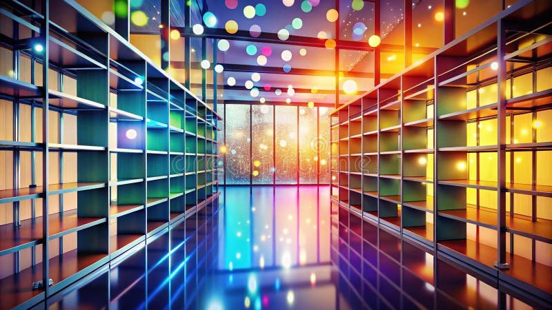 Empty Modern Shelves a Documentary View of Vacant Retail Space and ...