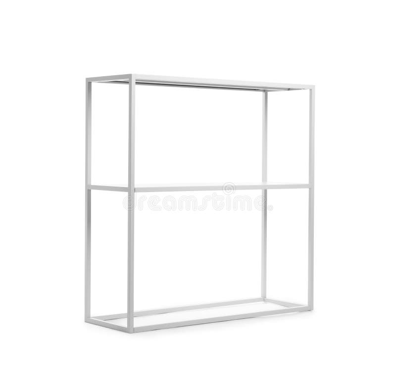 Empty Modern Shelving Unit Isolated Stock Image - Image of background ...