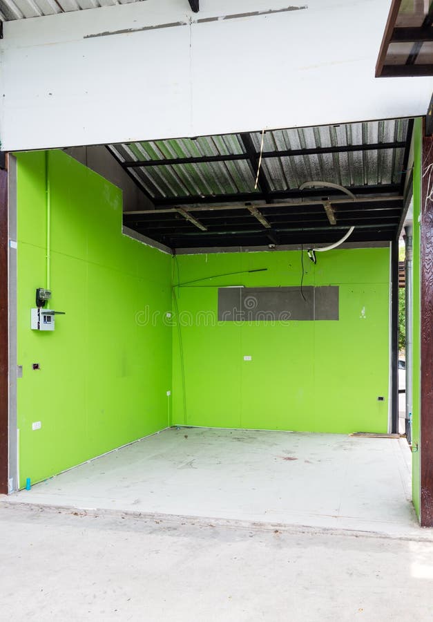 Empty modern shop stock image. Image of perspective, center - 44006815