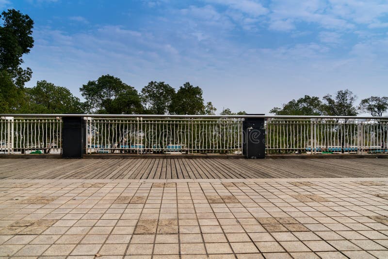 Empty, Modern Square and Skyscrapers in Modern City Stock Photo - Image ...