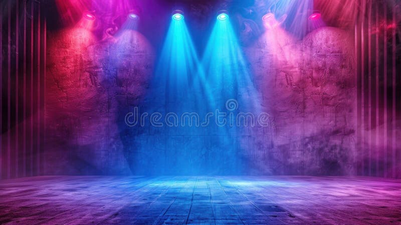 Empty Modern Stage with Bright Background for Performance, Stage ...