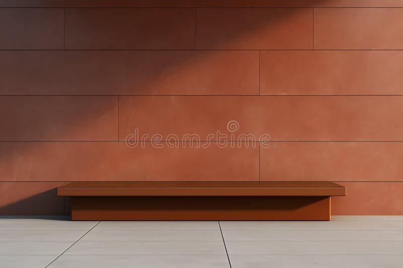 Empty Modern Store Wall for Logo Stock Illustration - Illustration of ...