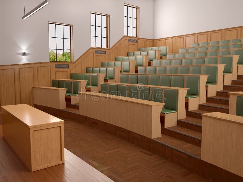Empty Modern Style of Lecturing of the University Stock Image - Image ...