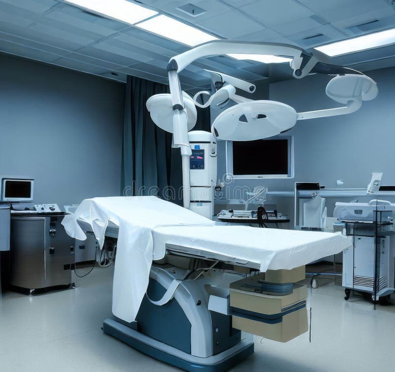 Modern Surgical Operating Room Stock Illustration - Illustration of ...