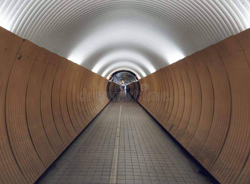 Empty Modern Tunnel in City Stock Image - Image of hall, city: 255481047