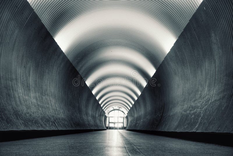 Empty Modern Tunnel in City Stock Photo - Image of snapshot, modern ...
