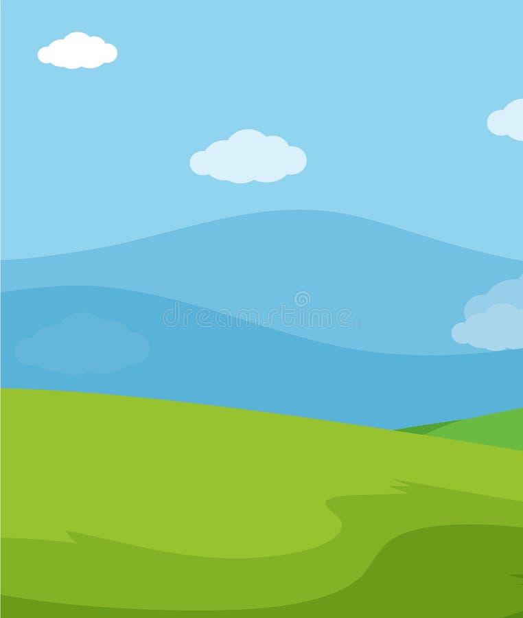 Empty Nature Beach Ocean Coastal Landscape Stock Vector - Illustration ...