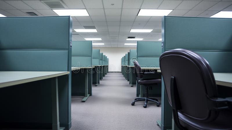 Empty Office Cubicle Area Stock Illustrations – 129 Empty Office ...