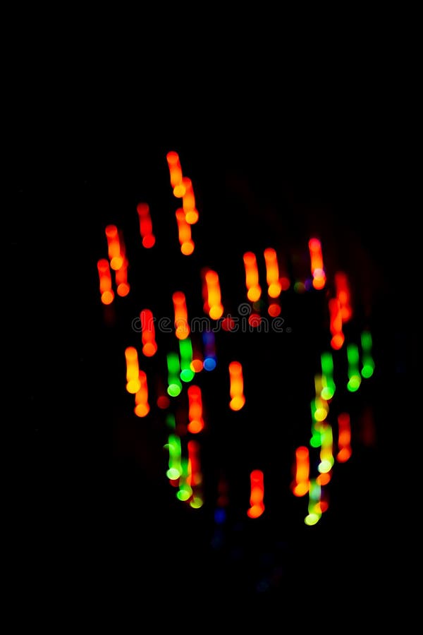 Empty Neon Light or Spotlights on Dark Overlay Stock Image - Image of ...