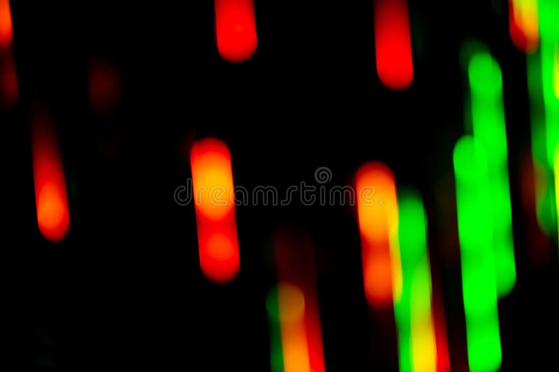 Empty Neon Light or Spotlights on Dark Overlay Stock Photo - Image of ...