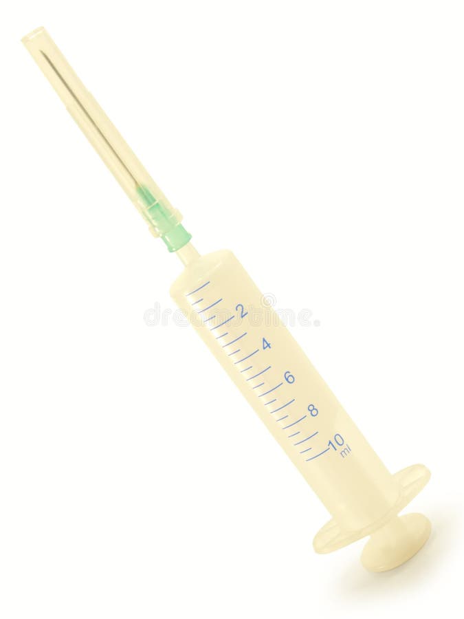 Three Blue Needles and One 1ml Disposable Plastic Syringe Stock Photo ...