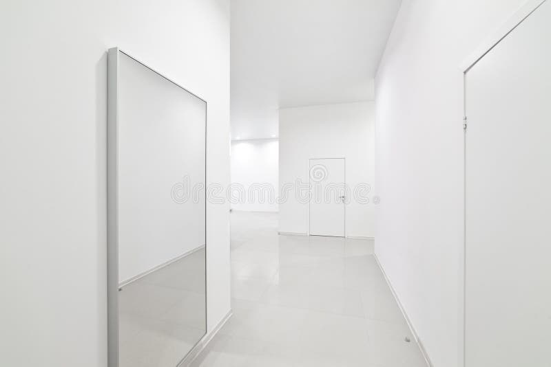 Empty new white interior stock image. Image of large - 23802847
