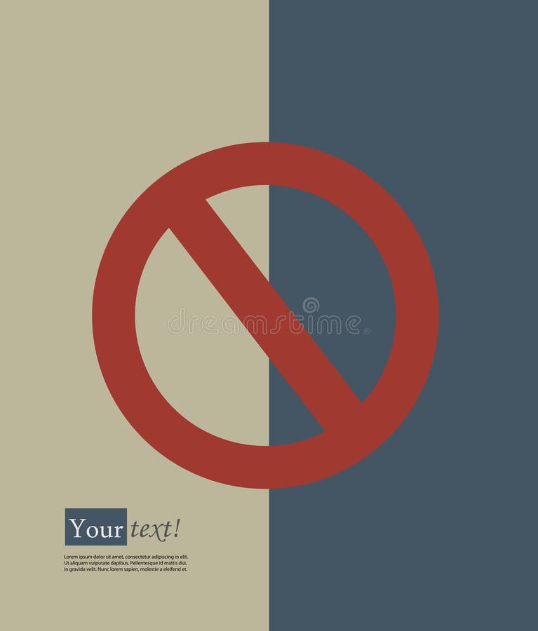 Empty no sign stock vector. Illustration of prohibited - 86592761