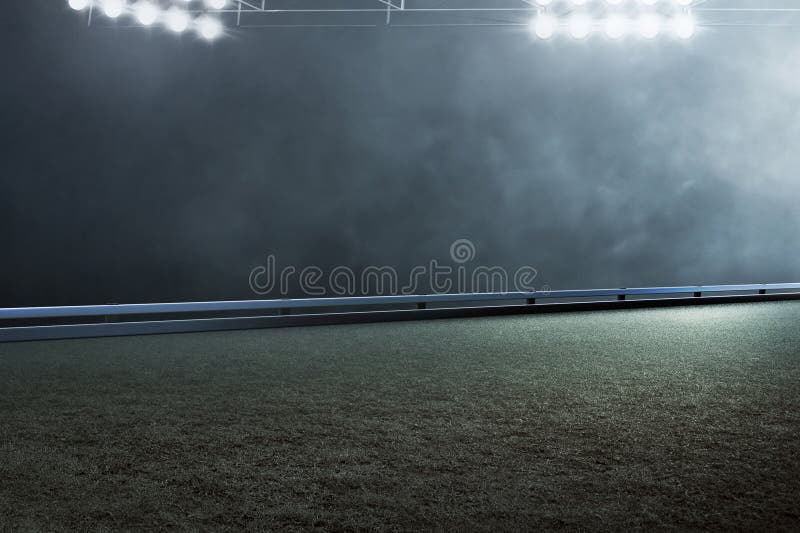 Empty Nobody Race Track at Night with Smoke, Sport Backgrounds Stock ...