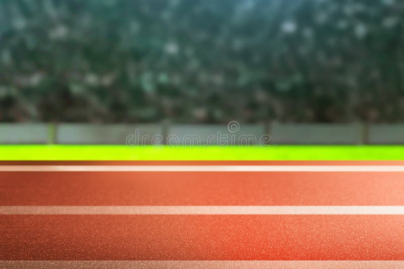 Empty Nobody Running Track, Sport Backgrounds Stock Image - Image of ...