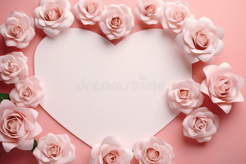 Empty Note Frame Space with Valentine S Theme Background, Festival ...