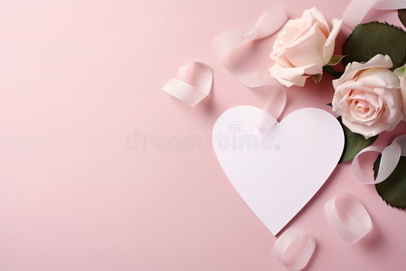 Empty Note Frame Space with Valentine S Theme Background, Festival ...