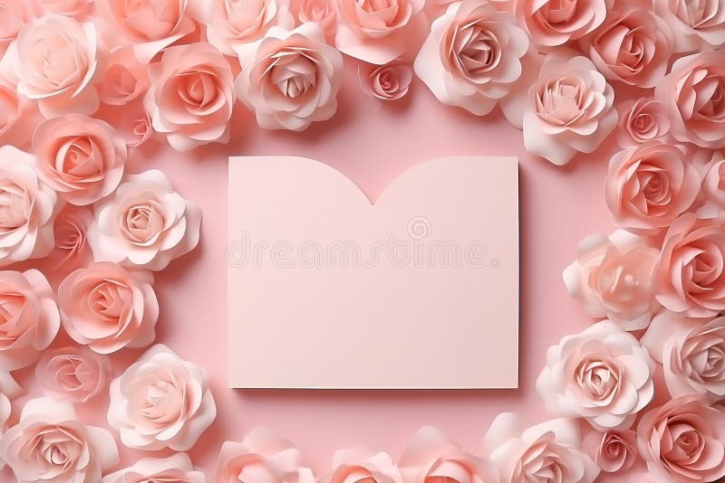Empty Note Frame Space with Valentine S Theme Background, Festival ...