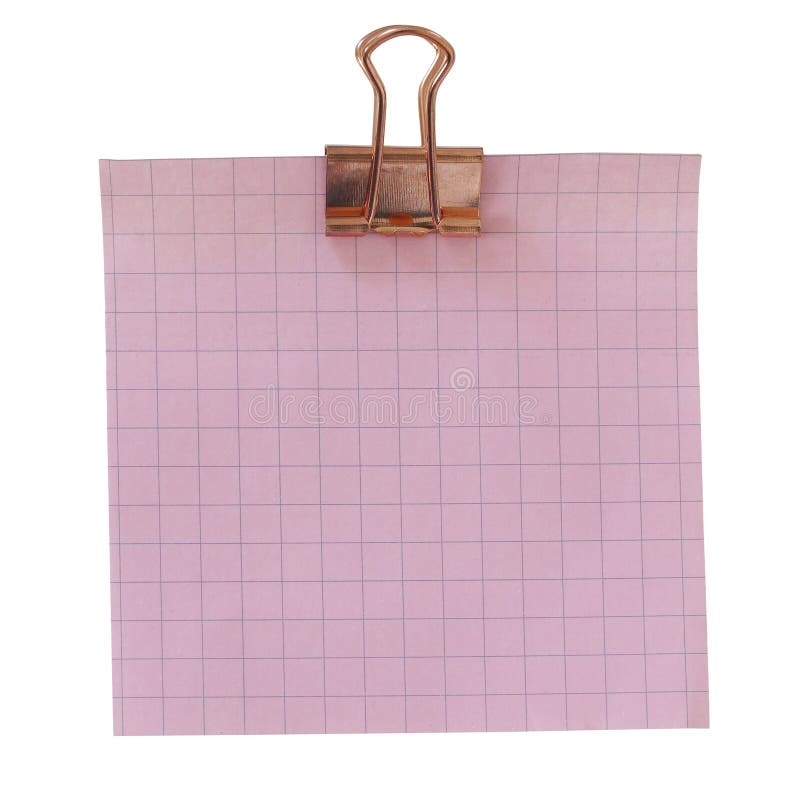 Empty Note Paper Mockup. Message Reminder Card Template Isolated on ...