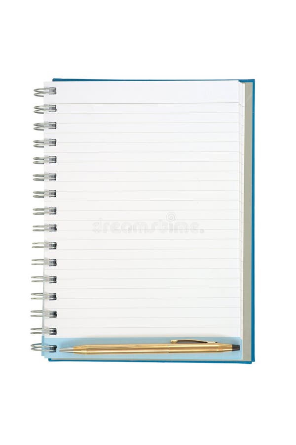 Empty notebook stock photo. Image of metal, concepts - 58246762