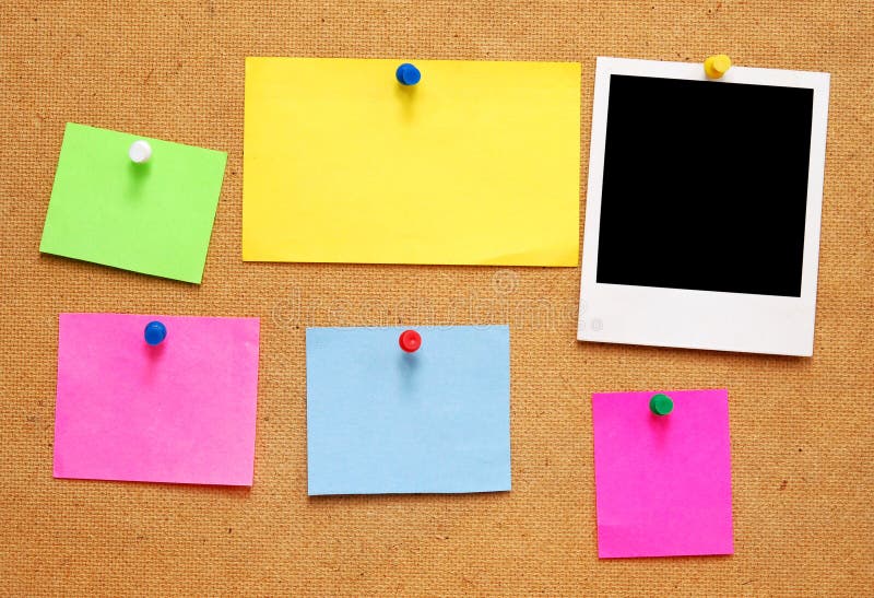 Empty notes stock photo. Image of black, frame, reminder - 10104304