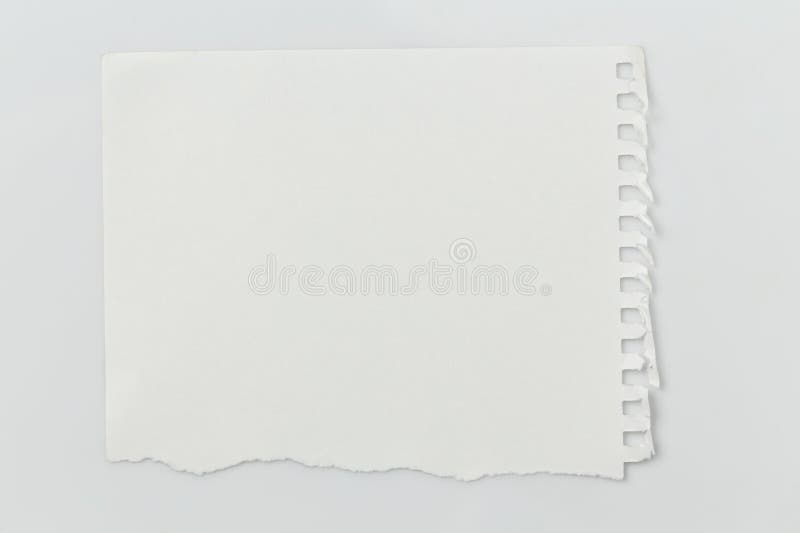 Empty Notes Paper on a White Background Stock Image - Image of business ...