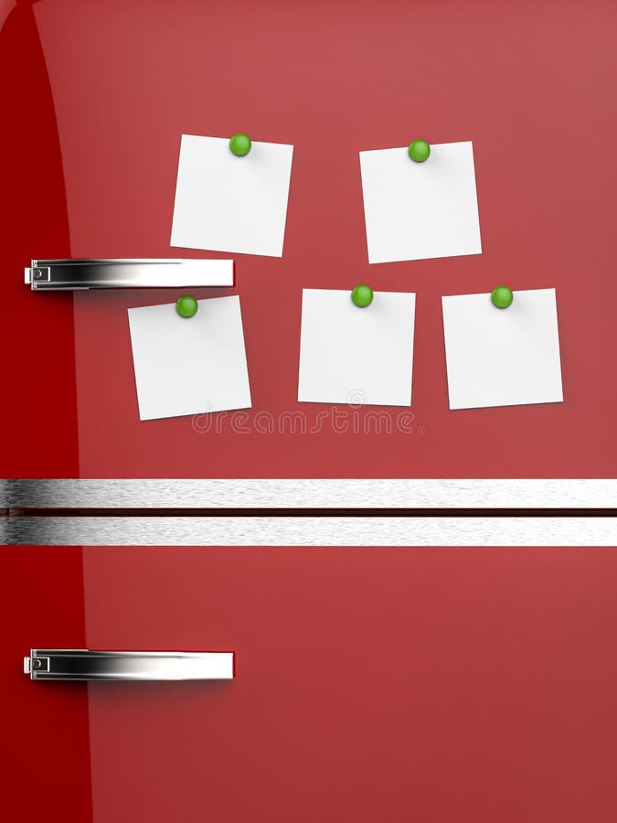 Notes Refrigerator Stock Illustrations – 221 Notes Refrigerator Stock ...