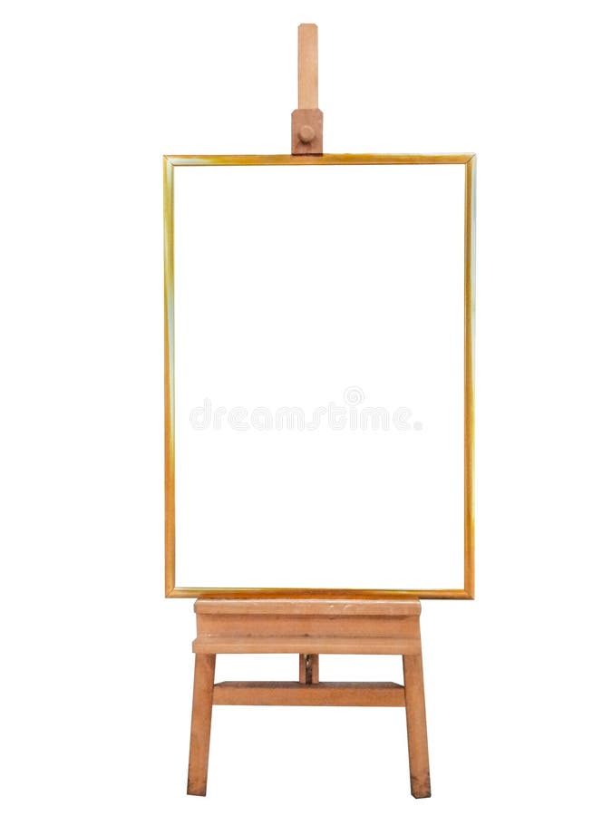 Empty Notice Board Isolated on White Stock Photo - Image of classical ...