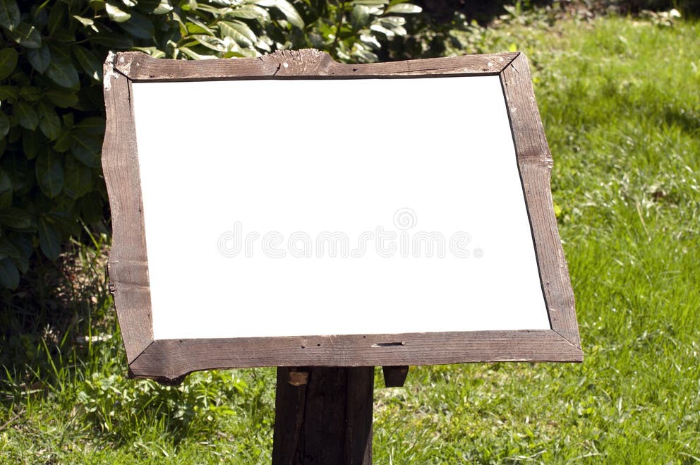 Empty Notice Board in Natire Stock Photo - Image of clear, customizable ...