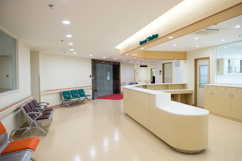 Empty nurses station stock photo. Image of glass, hygiene - 33284792