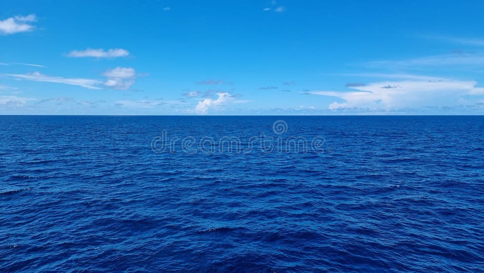 Empty Ocean Java Sea stock image. Image of wave, sunlight - 227163085