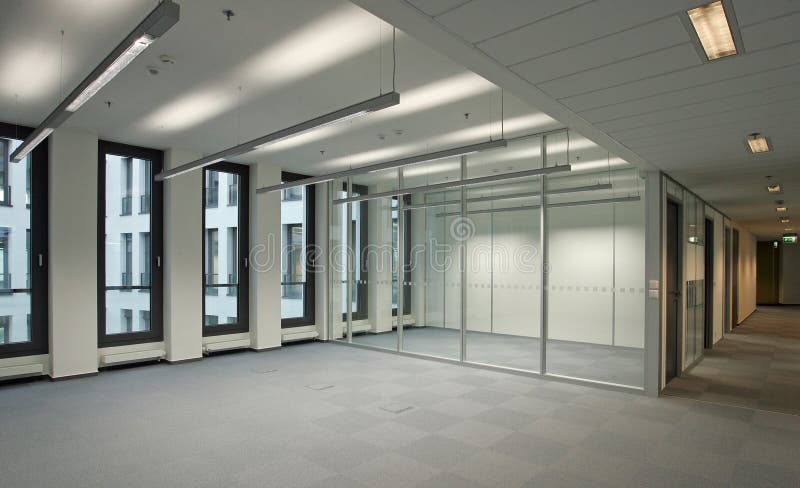 Modern Empty Business Office Space Stock Photo - Image of daylight ...