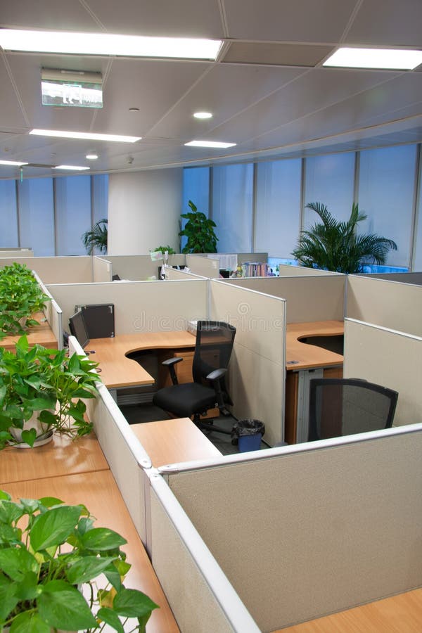 Empty office stock photo. Image of corporate, brown, contemporary ...
