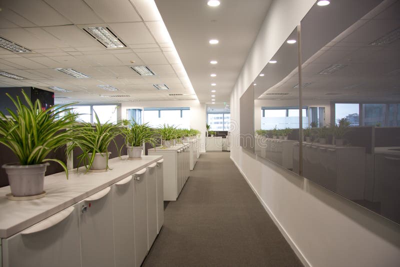 Empty office stock photo. Image of business, floor, computer - 23202420