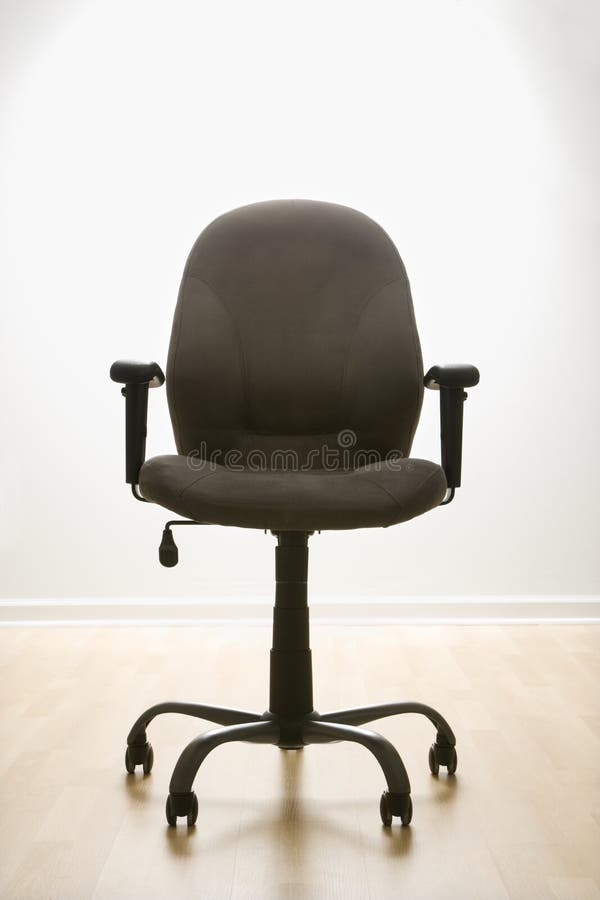 Empty office desk chair. stock photo. Image of shot, life - 2426164