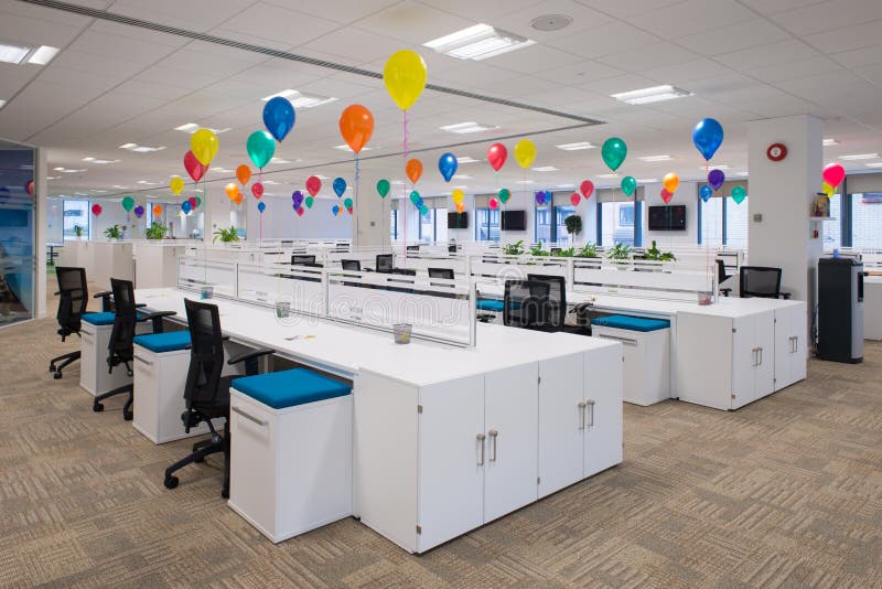 New Empty Office stock image. Image of color, colourful - 60214751