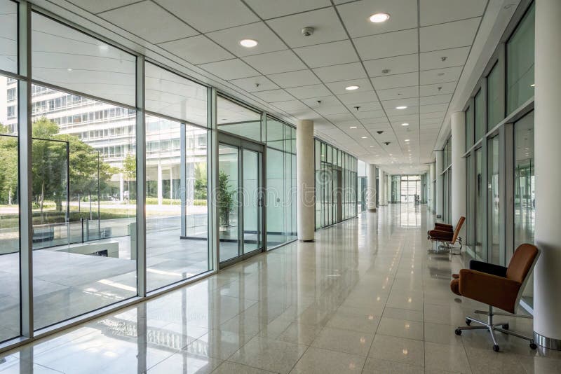 225 Empty Office Hall Glass Walls Doors Stock Photos - Free & Royalty ...