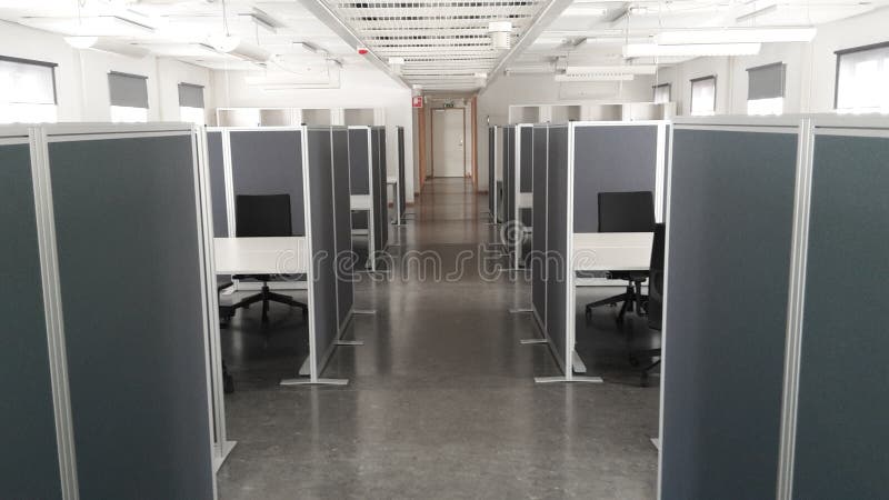 Empty office stock image. Image of gray, empty, office - 52096059
