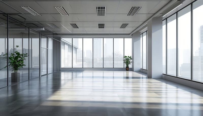 Empty Office, No People in Meeting Room. Stock Illustration ...