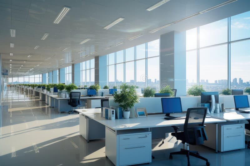 Empty Office, No People in Meeting Room. Generative AI Stock Image ...