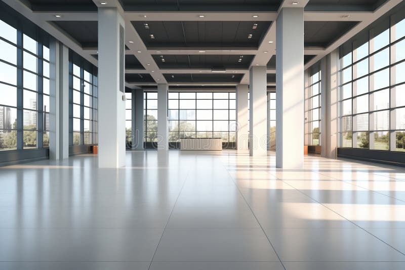 Empty Office Open Space Interior. Business Conference Company ...