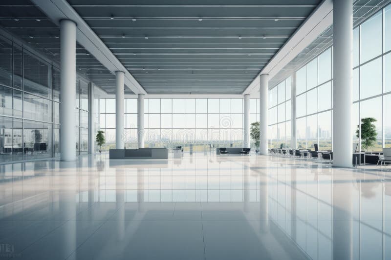 Empty Office Open Space Interior. Business Conference Company ...