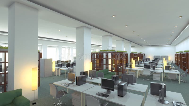 Office space icons stock video. Video of technology - 110103523