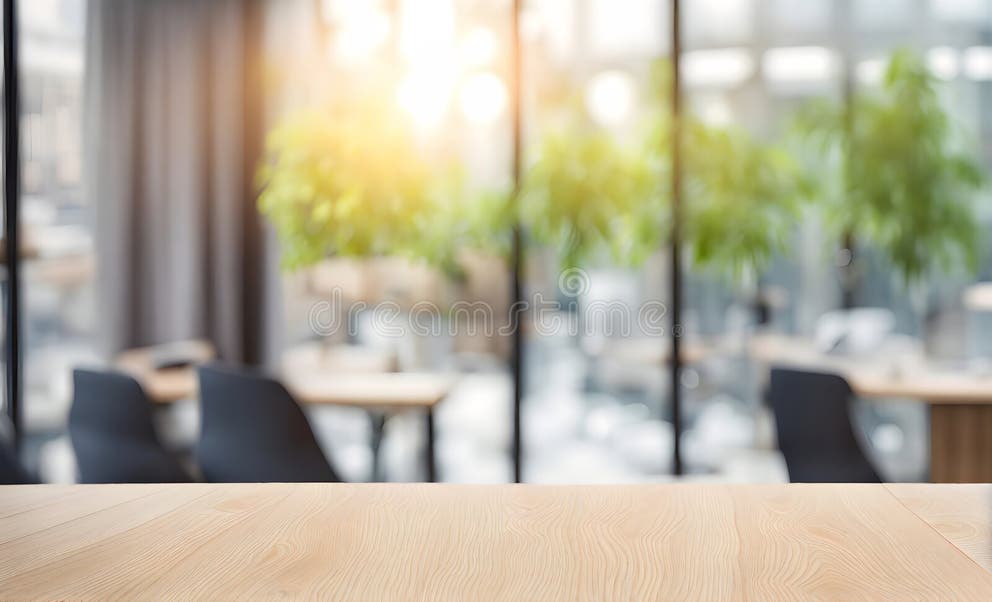 Empty Office Table, Perfect Template Stock Illustration - Illustration ...