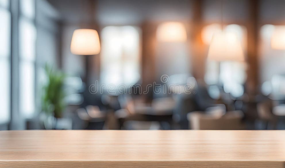 Empty Office Table, Perfect Template Stock Illustration - Illustration ...