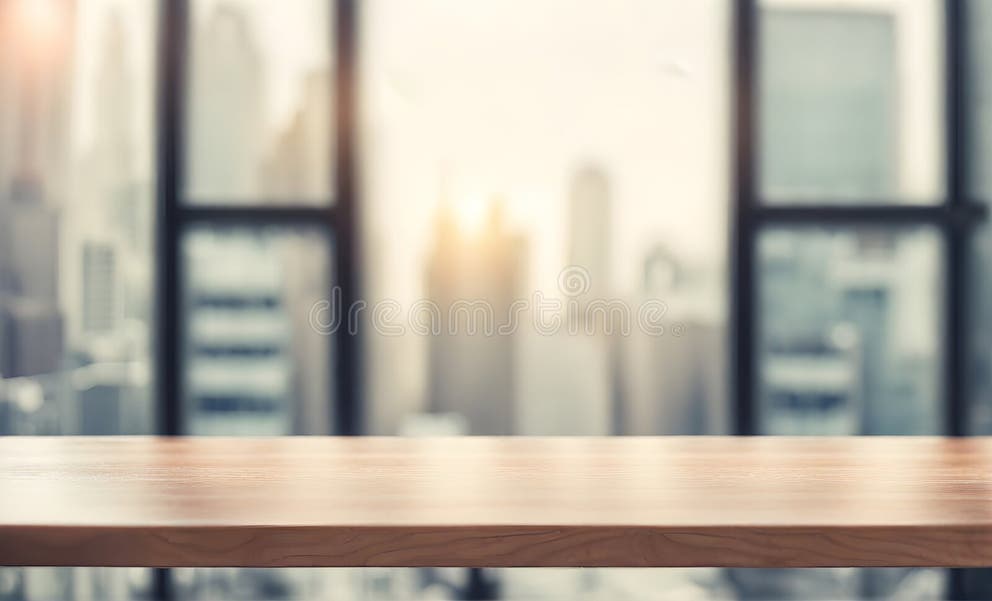 Empty Office Table, Perfect Template Stock Illustration - Illustration ...
