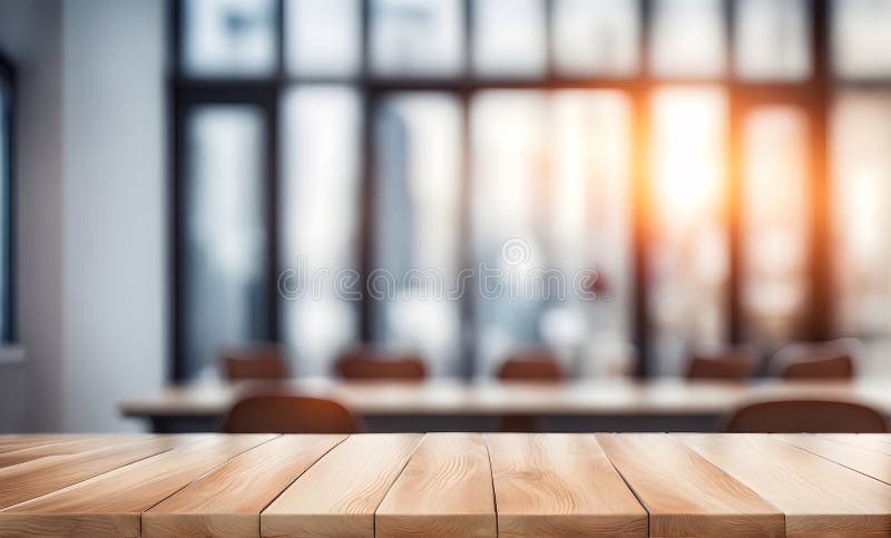 Empty Office Table, Perfect Template Stock Illustration - Illustration ...