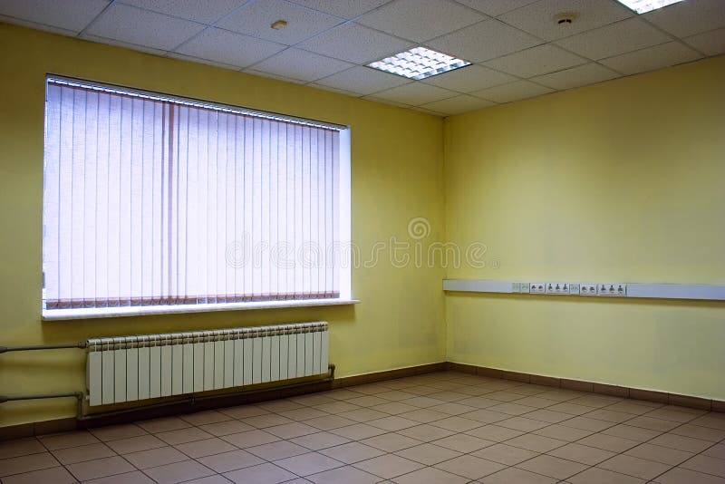 Empty office window stock image. Image of jalousie, interior - 19190285