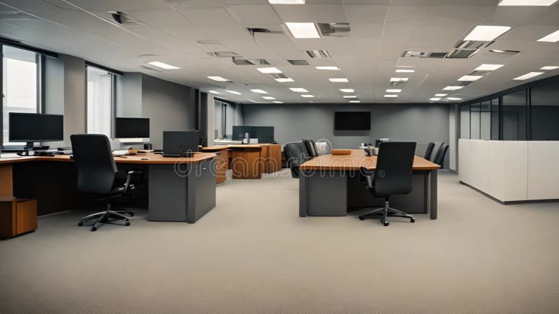 Empty Office Workspace stock video. Video of business - 347303343