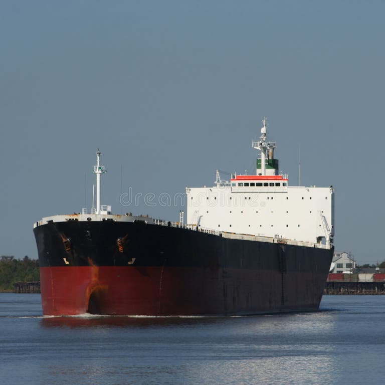 Empty oil tanker stock image. Image of large, watermark - 5689801